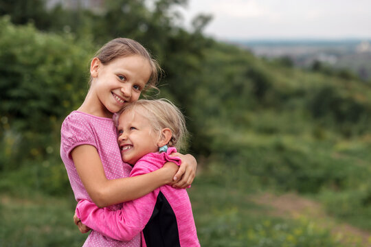 Children Hugging Images