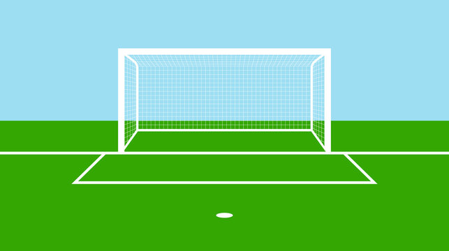 Cartoon Football Field Side View