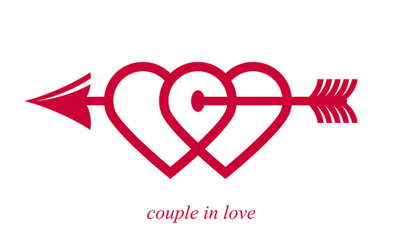 Two Hearts With Arrow Bilder – Durchsuchen 6,137 Archivfotos ...