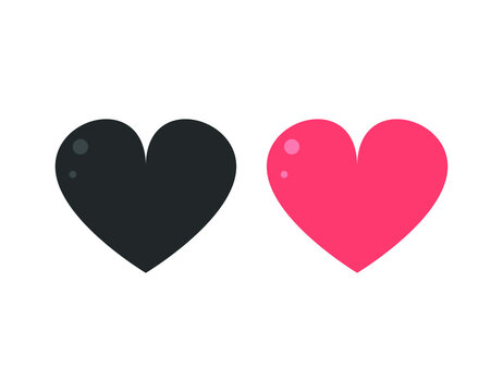 Pink Twitter Heart Icon