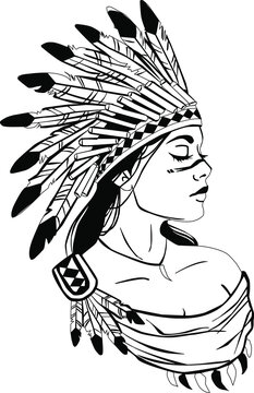 Apache Indian Girl Drawings