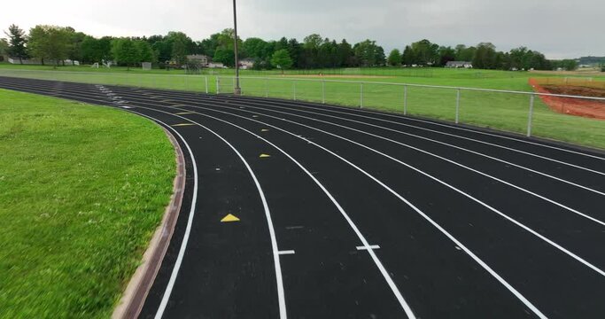 Black Running Track