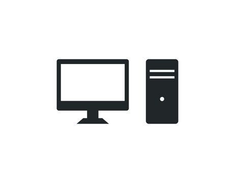 Desktop Computer Icon Vector