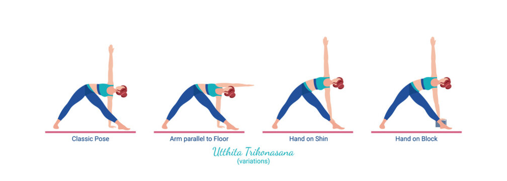Utthita Trikonasana Variations