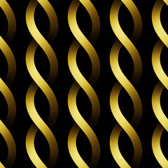 Sewing fabric with Seamless pattern luxury style. Golden textile ...