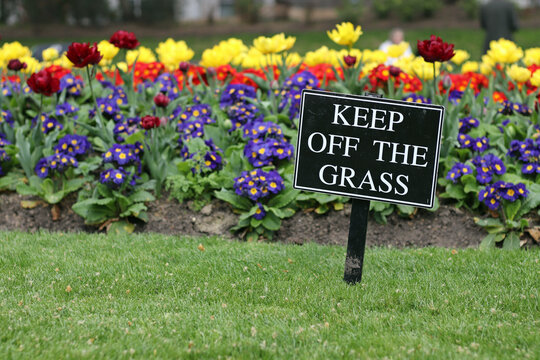 Keep Off The Grass Images Browse 83 Stock Photos Vectors And
