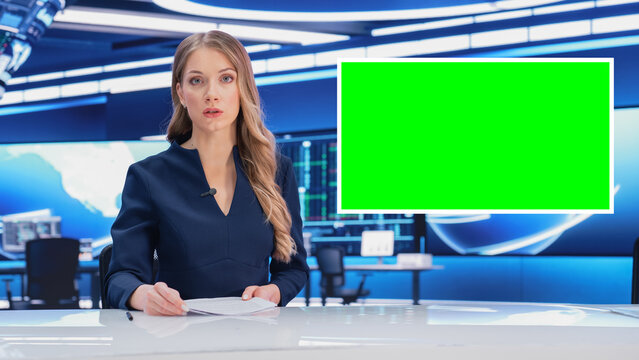 News Desk Green Screen Images – Browse 1,217 Stock Photos, Vectors, and ...