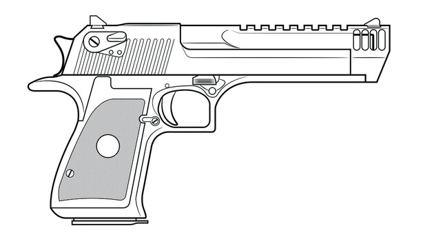 Desert Eagle Outline