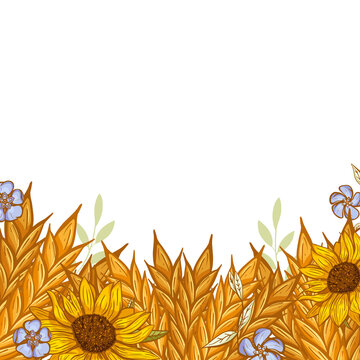 Sunflower Circle Border Images – Browse 1,102 Stock Photos, Vectors ...