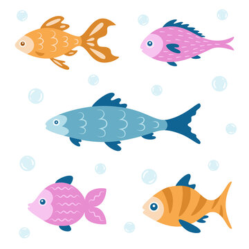 Pile Of Fish Clipart Kids