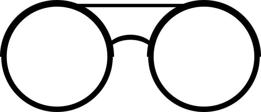 Round Glasses Clip Art
