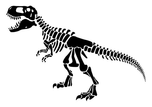 T Rex Skeleton Clipart