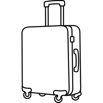 Rolling Suitcase Clipart