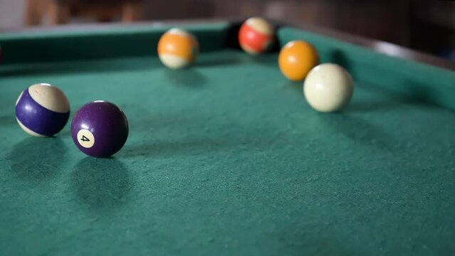 Pool Balls In Motion