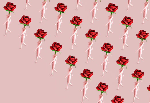 Rose Emoji Background