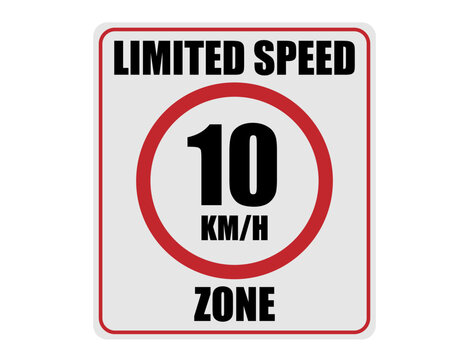 PAR 024 SPEED LIMIT TO 10 KM/H SIGN, 45% OFF