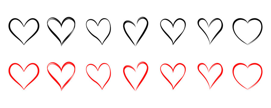 Small Red Heart Outline