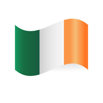 Waving Irish Flag