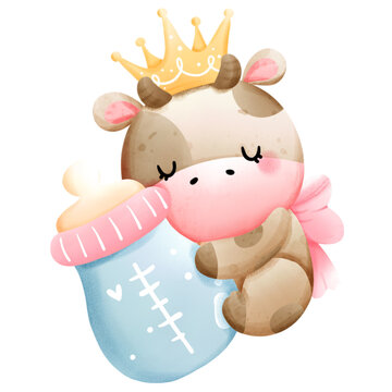 Baby Girl Cow Clipart