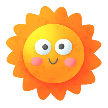 Cartoon Sun Without Face