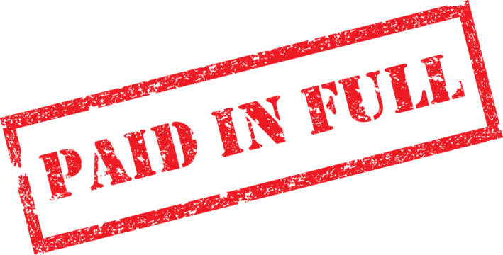 Paid In Full Stamp Png