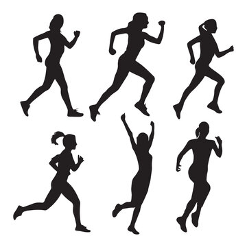 Running Silhouette Clip Art