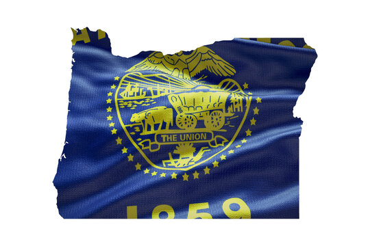 Oregon State Shape Flag