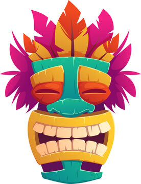 Happy Tiki Mask