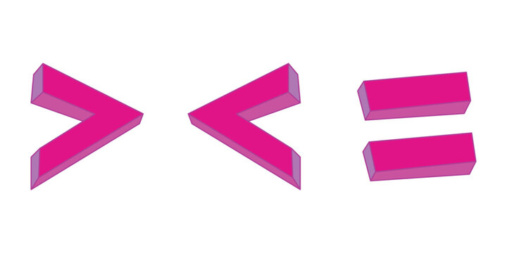 Than Symbol Greater Than Less