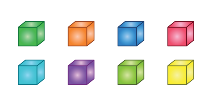 Base Ten Cube Clipart