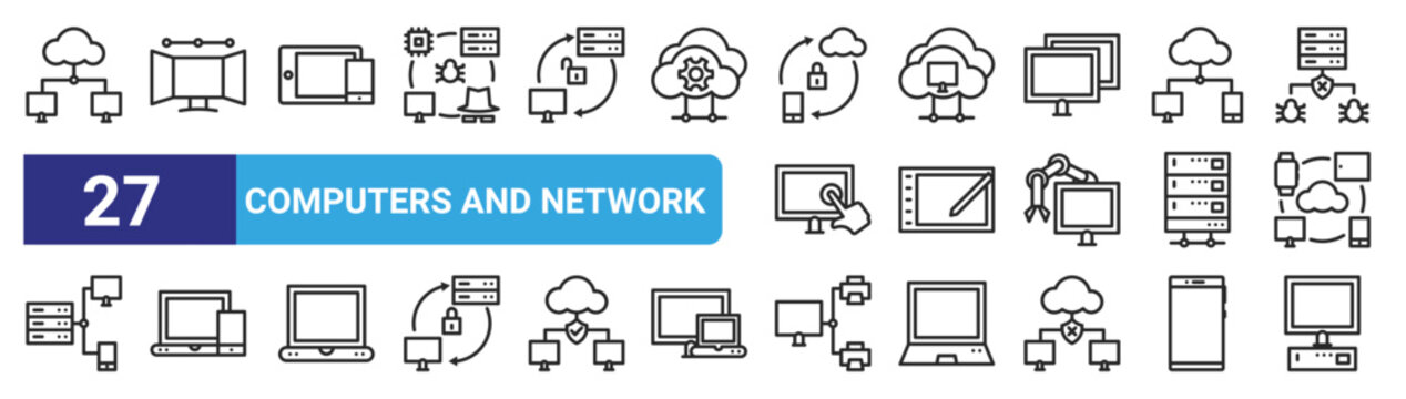 Network Computer Clipart Animation