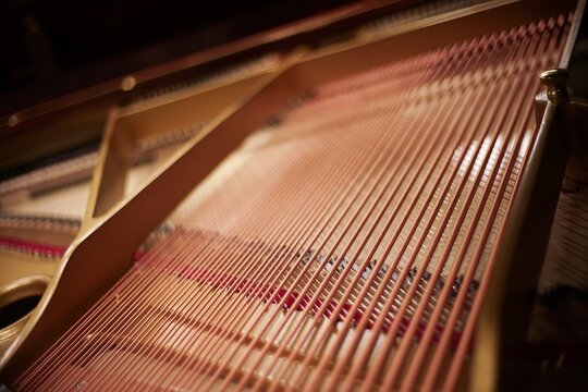 Grand Piano Strings Wallpaper