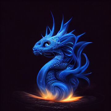 Cool Blue Dragon Wallpapers