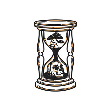 Skeleton Hand Hourglass