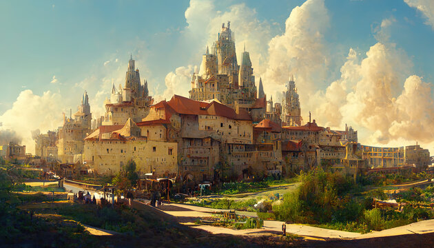 Fantasy Medieval Port City
