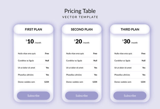 "Pricing Table" Bilder – Durchsuchen 761 Archivfotos, Vektorgrafiken und Videos | Adobe Stock