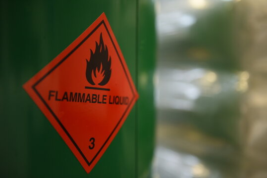 Flammable Liquid 3 Sign