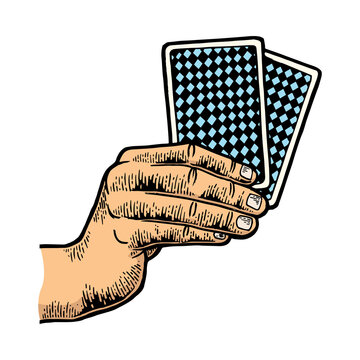 Hand Of Playing Cards Clipart