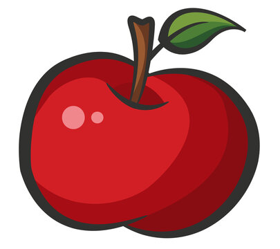 Red Apple Outline Images – Browse 7,209 Stock Photos, Vectors, and ...