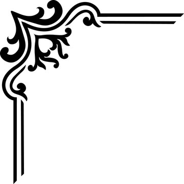 Corner Page Border Black And White