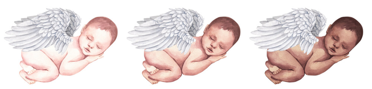 Sleeping Baby Angel Clipart
