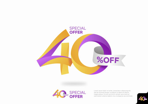 "40 Percent Discount" Images – Browse 271 Stock Photos, Vectors, and ...