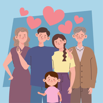 Family 5 Member Images – Browse 369 Stock Photos, Vectors, and Video ...