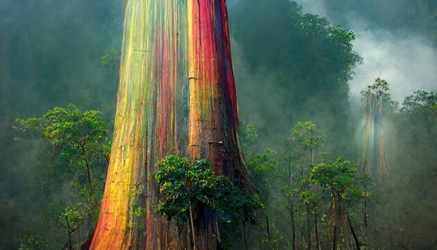 Rainbow Eucalyptus Tree Wallpaper