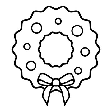 Coronas De Navidad Para Colorear