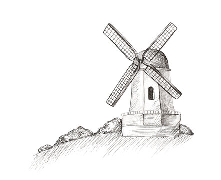 Windmill Drawing