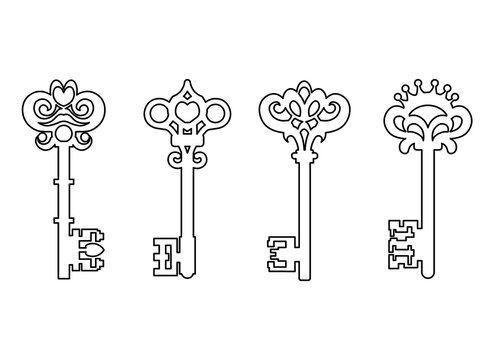 Skeleton Keys Vector