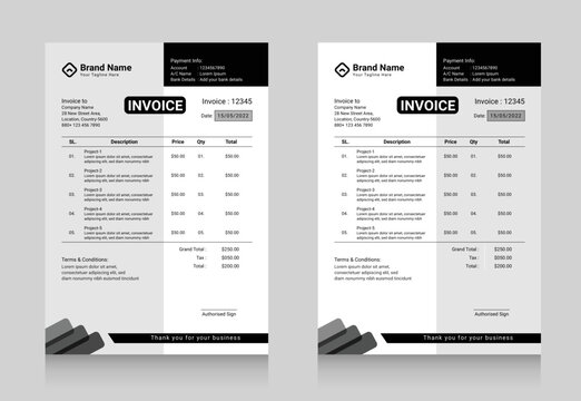 "Invoice Template" Bilder – Durchsuchen 3,073 Archivfotos ...