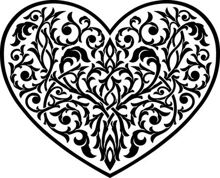 Gothic Heart Drawings