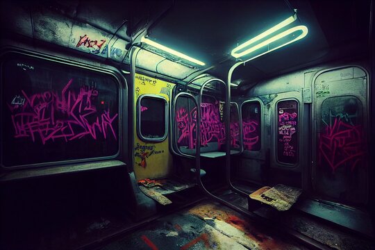 Dark Subway Station